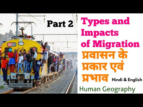 Types and Impacts of Migration | Full Explanation with Examples | Hindi and English