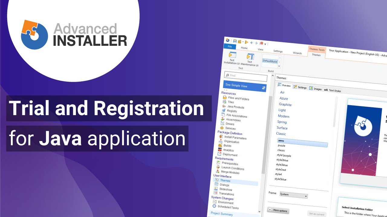 Trial and Registration for Java application