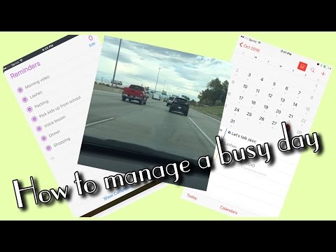 How to Manage a Busy Schedule