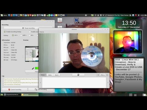 2016 - Linux Mint 18.1 Cinnamon - How-to Download, Verify & Create a Live DVD & USB - Dec 16.webm