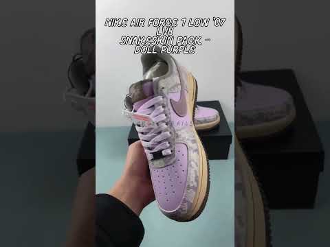 UNBOXING - Nike Air Force 1 Low '07 LV8 Snakeskin Pack - Doll Purple (HF2898-500)