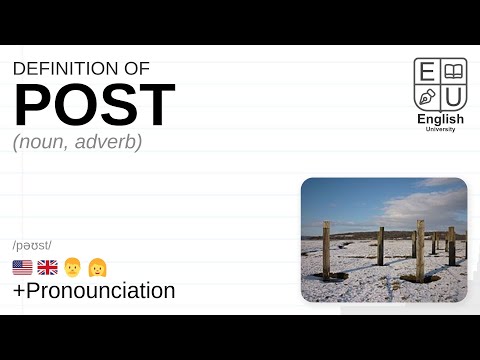 POST meaning, definition & pronunciation | What is POST? | How to say POST