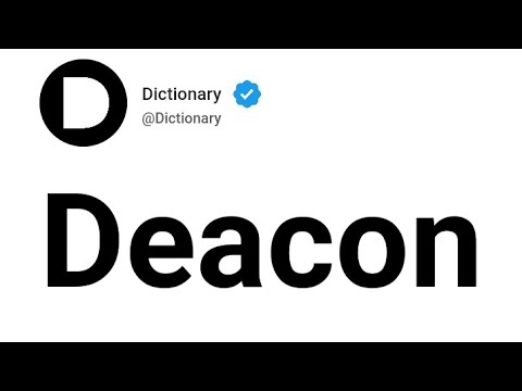 Deacon Meaning In English