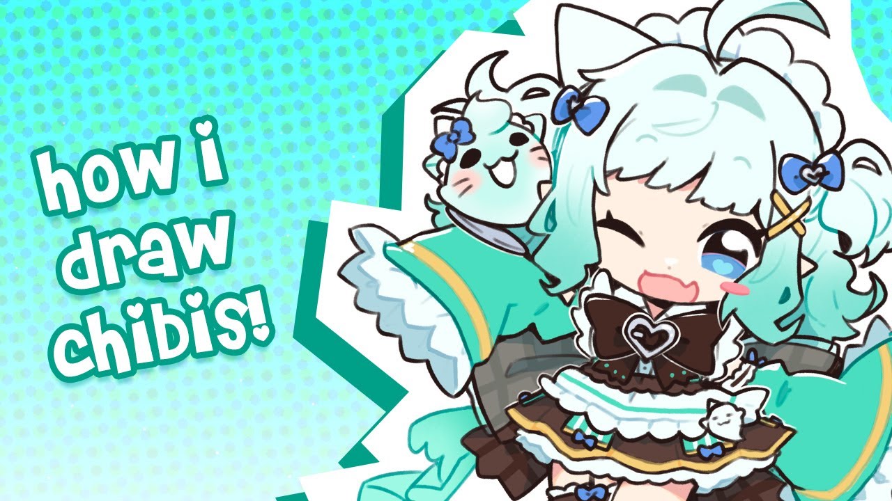 ପ| CHIBI DRAWING TECHNIQUES + SPEEDPAINT! ❥ mint fantome |ଓ