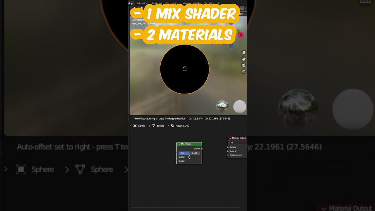 How To Animate Material Change In Blender  #3d #3danimation