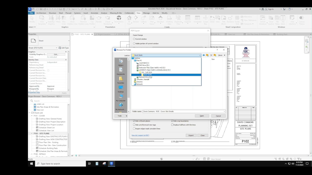 352 Submit pdf and rvt files