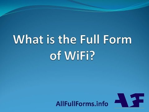 WiFi full form | WiFi का पुरा नाम