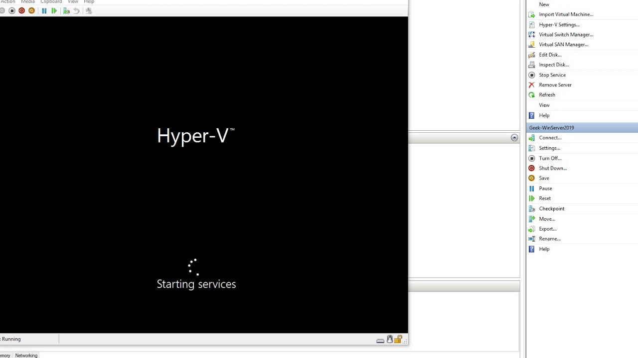 Setting up Microsoft Hyper V Virtual Machine with Windows Server 2019