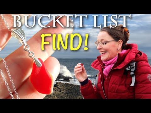 Bucket List #1 Ultra RARE Red Sea Glass & Scottish Sea Shell Hunt!