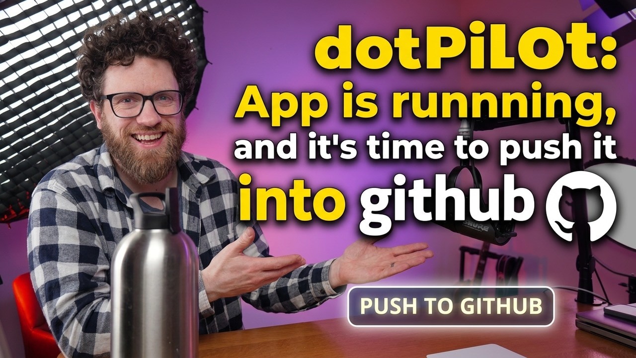 dotPilot: App is runnning, and it's time to push it into github