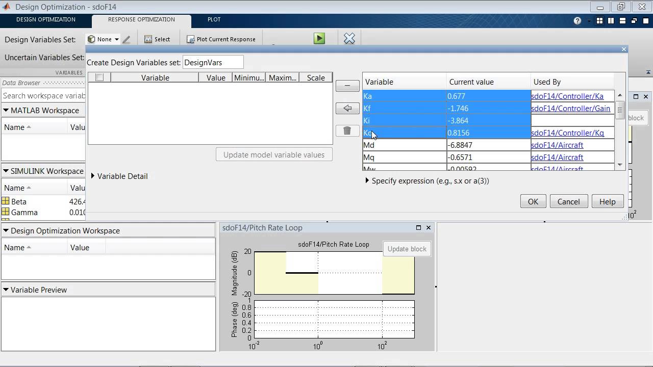 Optimizing a Flight Control System