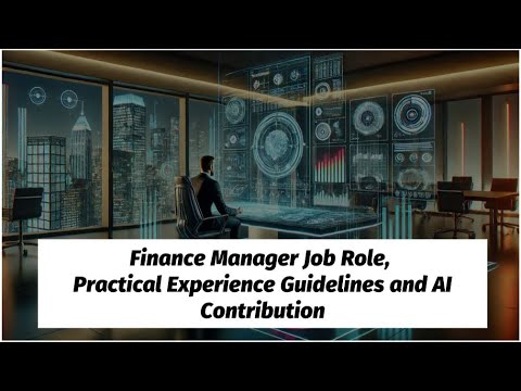 Finance Manager Job Role, Practical Experience Guidelines and AI Contribution