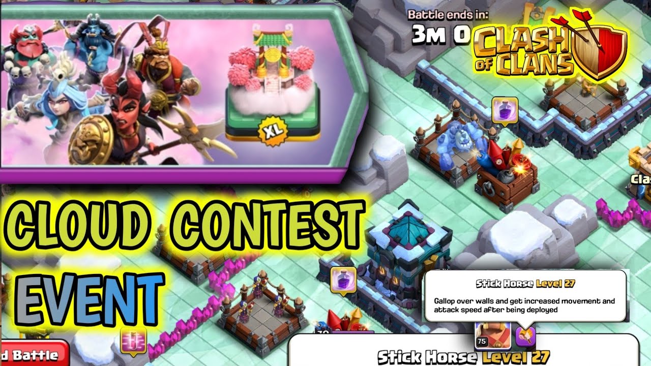 CLOUD CONTENT CHALLENGE IN CLASS OF CLANS | EASY WAY TO 3 STAR