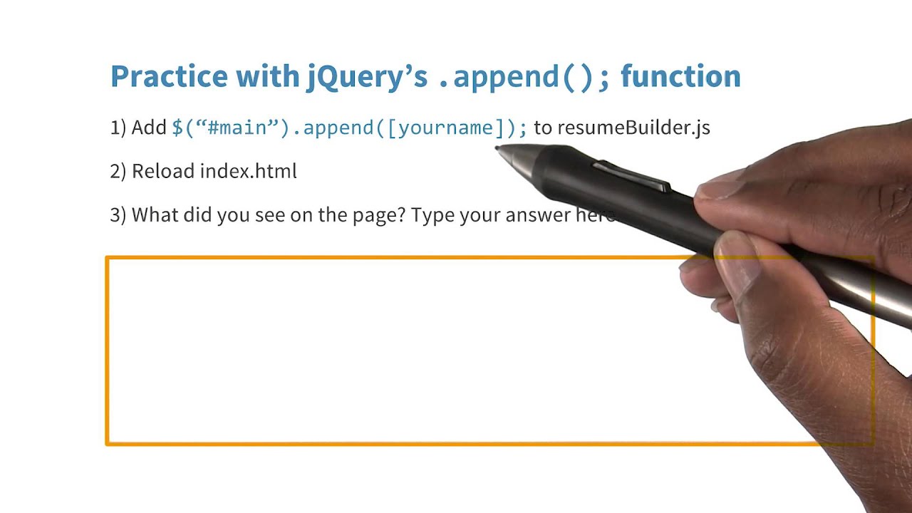.append() Quiz - JavaScript Basics
