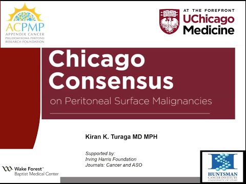 Kiran K. Turaga, MD, MPH, at U of Chicago Cancer Center - Appendix Cancer Survivorship Symposium