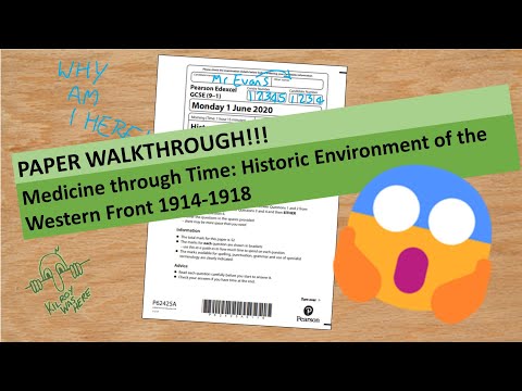 What to expect... Edexcel GCSE: Historic Environment of the Western Front (Medicine through Time)