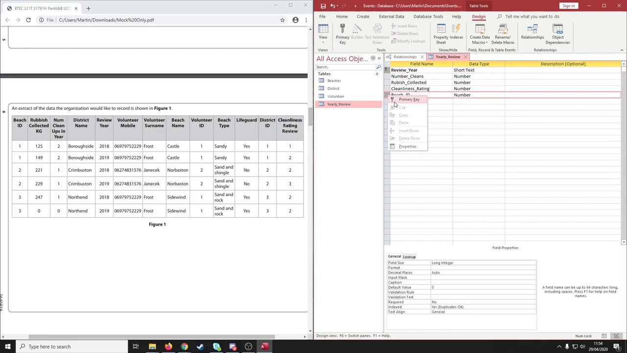 Database Mock Activity 1