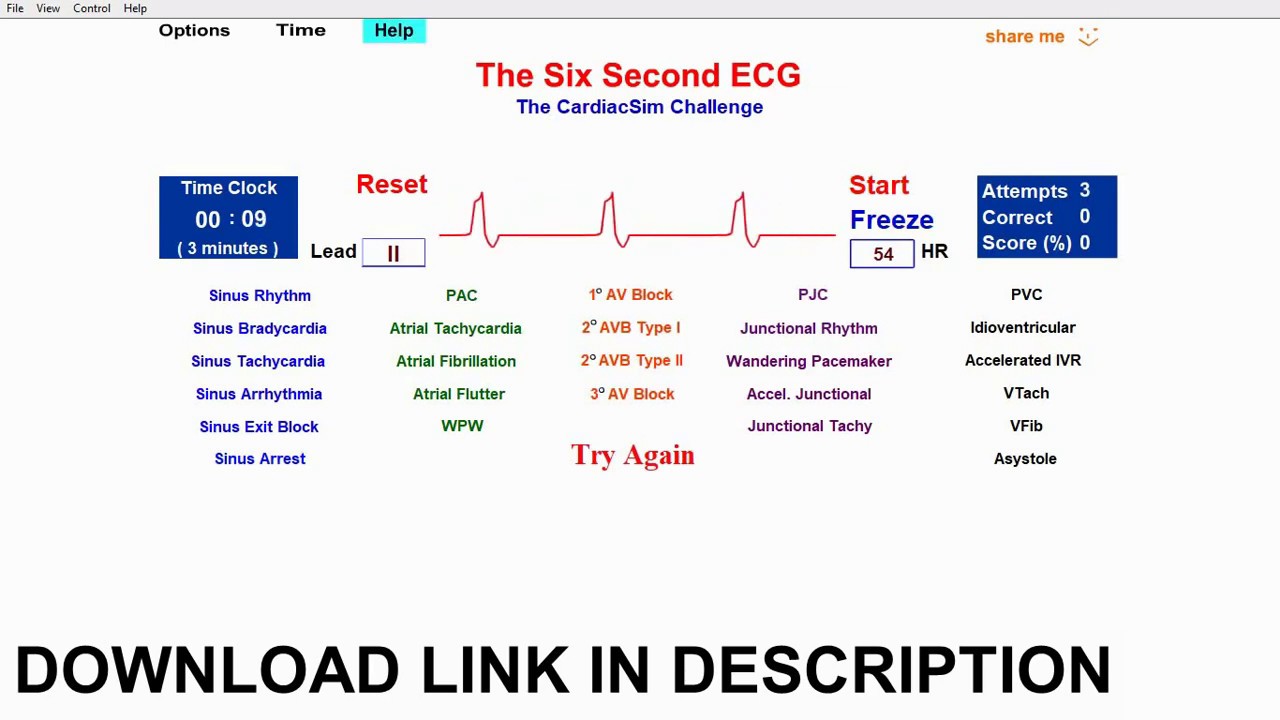 Learn ECG EKG Simple. 6s ECG learning app. Free Download