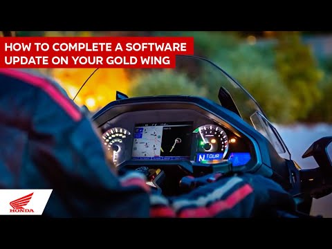 How to complete a software update on your Gold Wing
