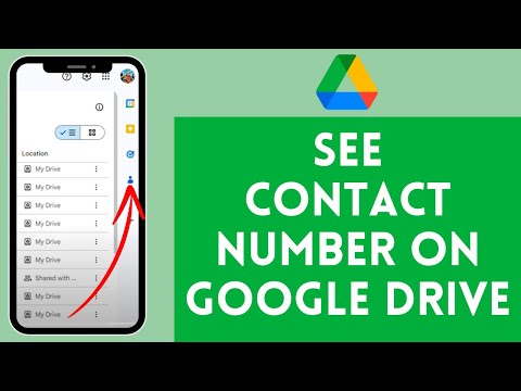 How to See Contact Number on Google Drive (2024)