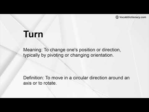 Turn Meaning