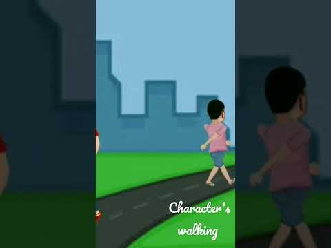 Character's walking | Chroma Toons Cartoon