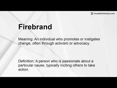 Firebrand Meaning