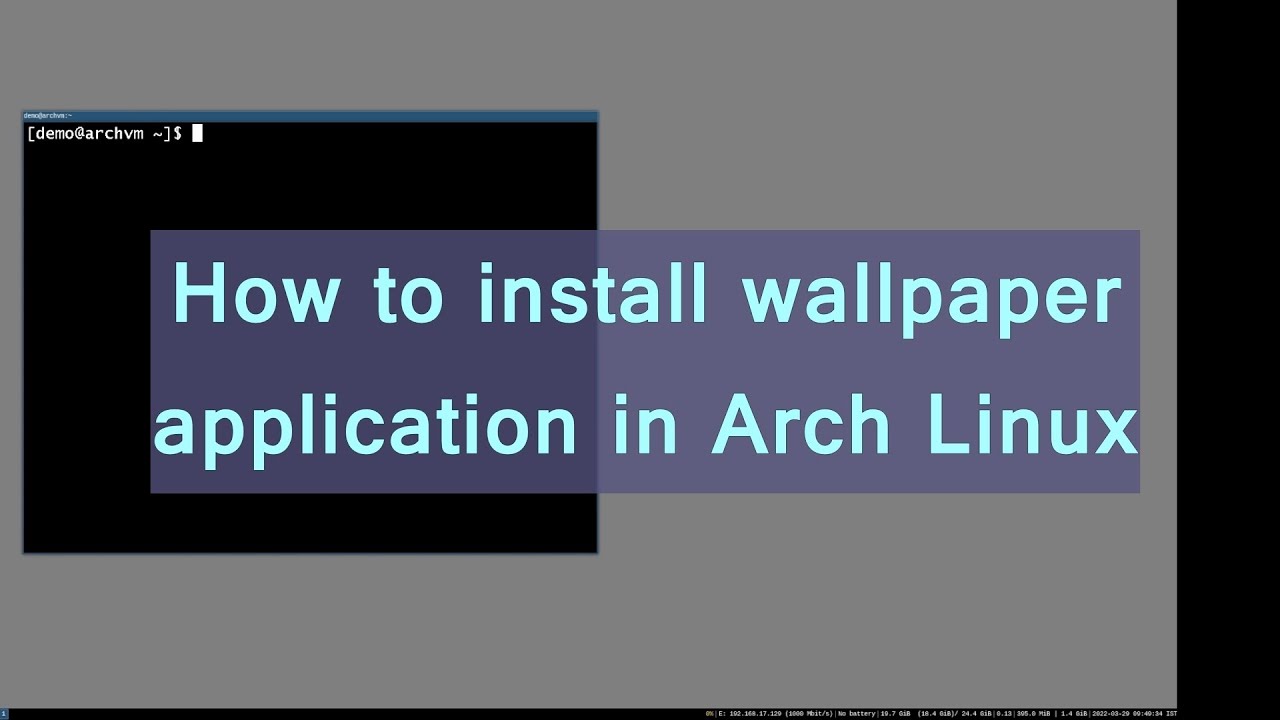 Arch Linux Nitrogen and Feh Wallpapers applications i3 window manager #archlinux #wallpapers