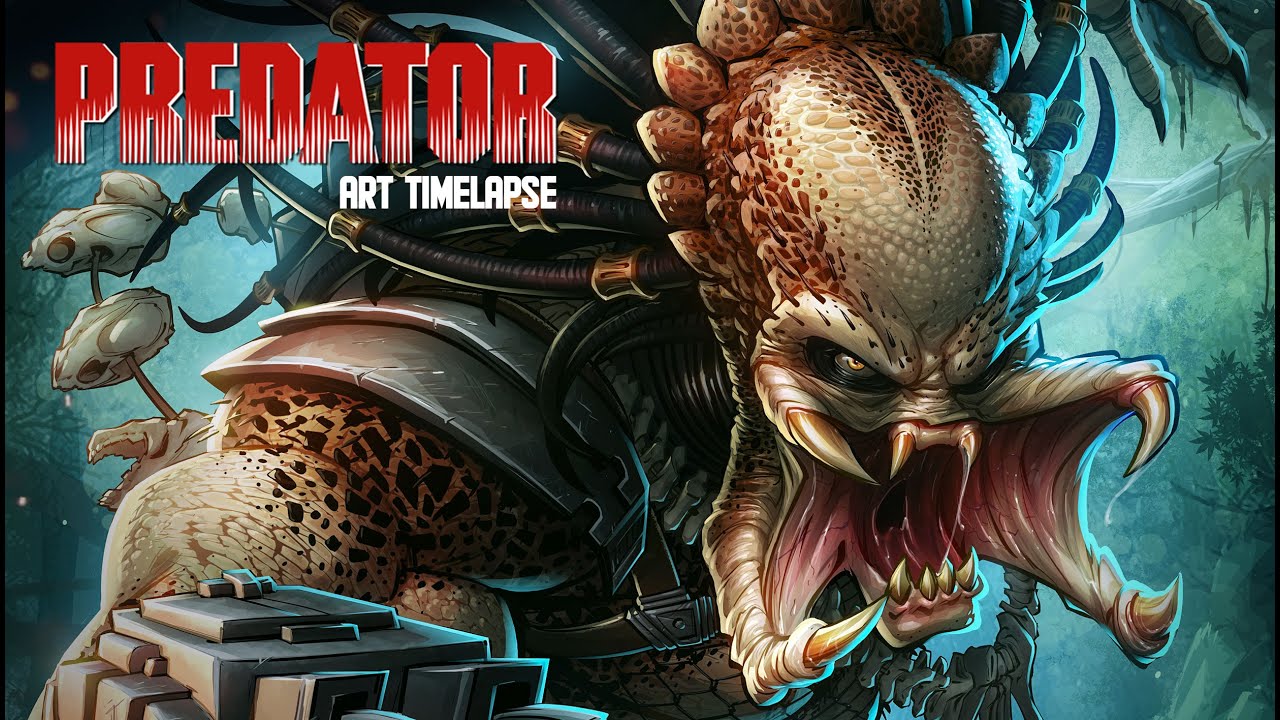 The Predator - Full Digital Art - Time-lapse