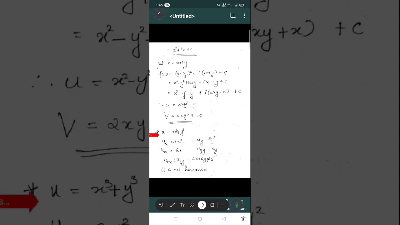 MAT201-Module 3 - Harmonic Conjugate problem 3 & 4