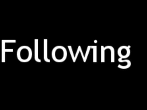 How to Pronounce Following