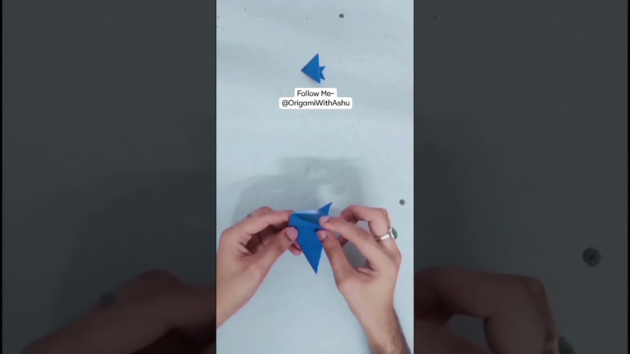 Swim into Creativity: Easy DIY Paper Fish Tutorial! #Shorts #Youtubeshorts #craft #art