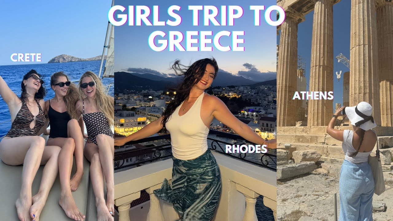 when the trip makes it out of the groupchat! Greece with the girls:Crete, Rhodes, & Athens