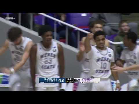 Weber State men's basketball beats NAU 76-60 - 12/31/22
