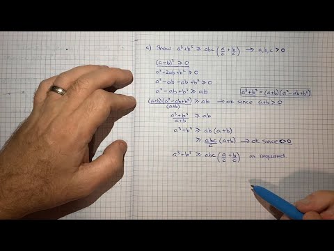How to show that a^3 + b^3 ≥ abc(a/c + b/c)