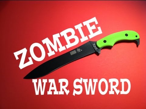 Ka-Bar Zombie War Sword Knife Review USA MADE