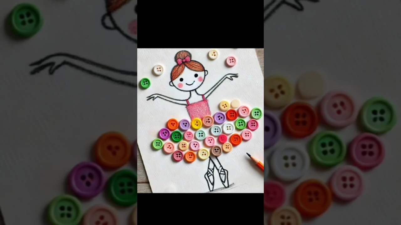 amazing button art ✨✨🎨🎨#shorts #youtubeshorts #trending #viralvideo