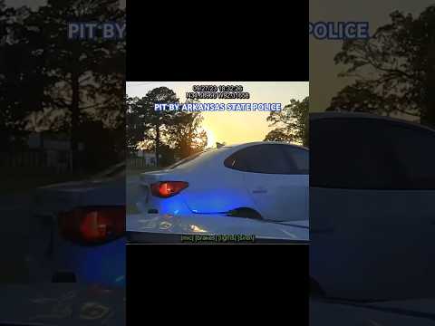 PIT Maneuver by #arkansasstatepolice #pursuit @police
