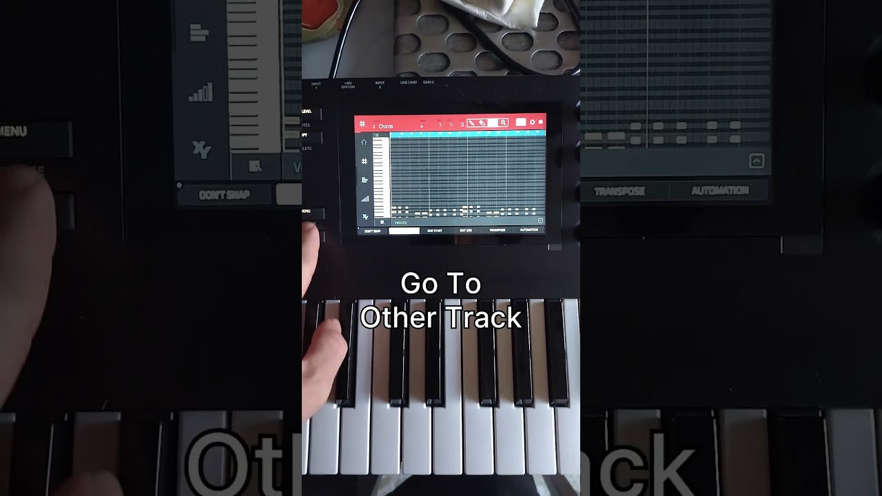 How To Copy A Melody Notes From Track To Track on Akai MPC Key 61