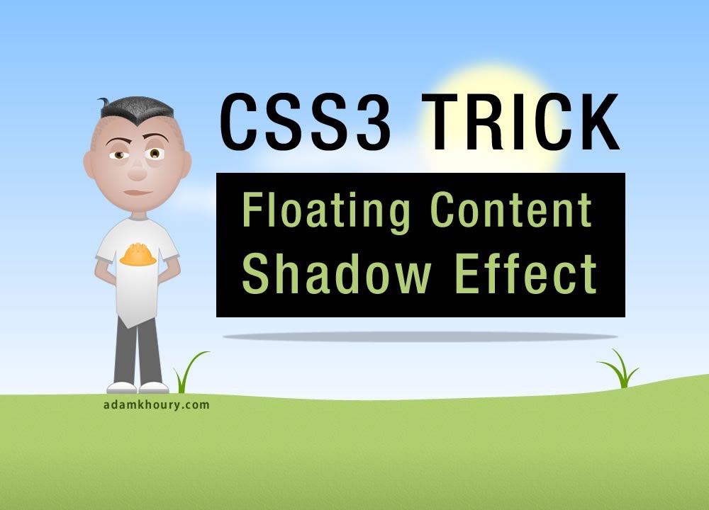 CSS3 Floating Content Shadow Effect border-radius Tutorial