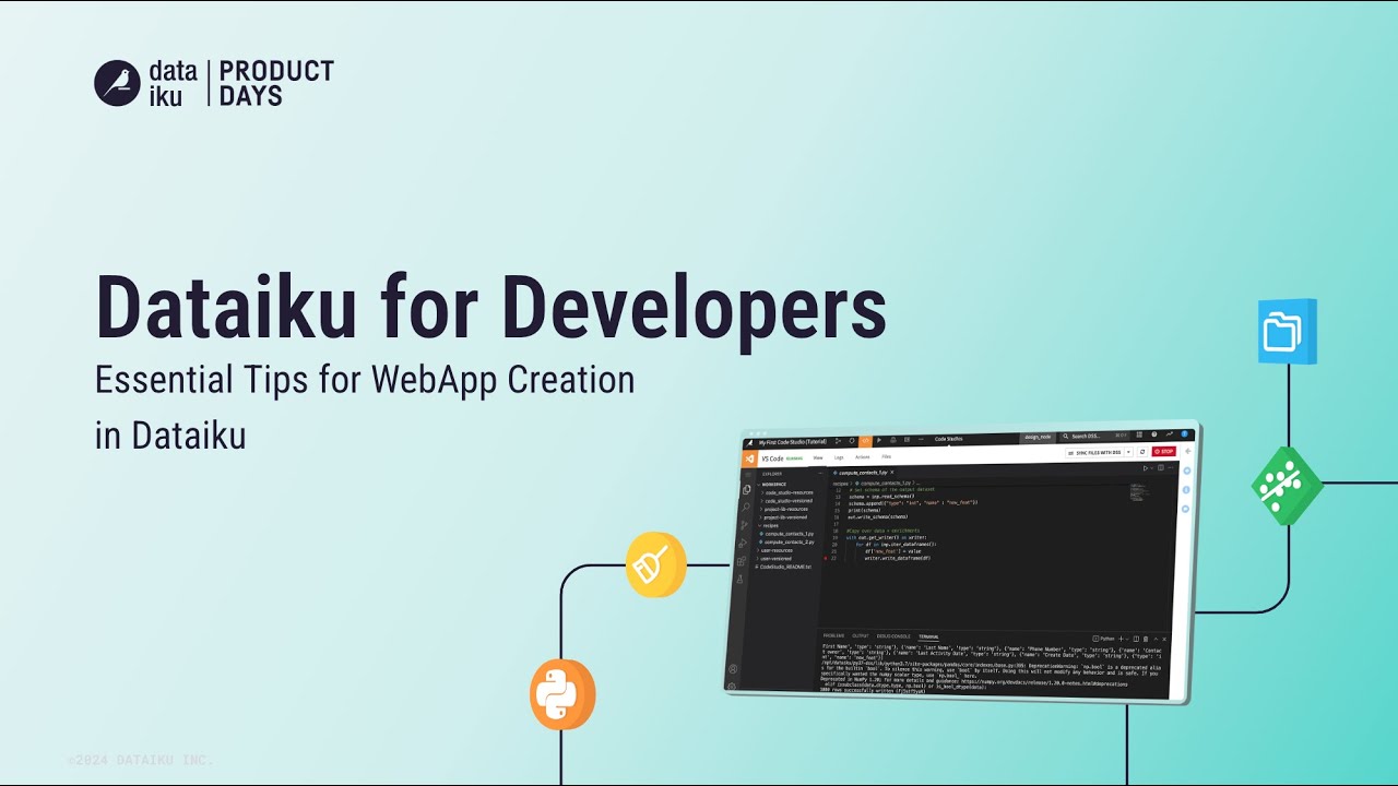 Dataiku for Developers: Essential Tips for Webapp Creation in Dataiku