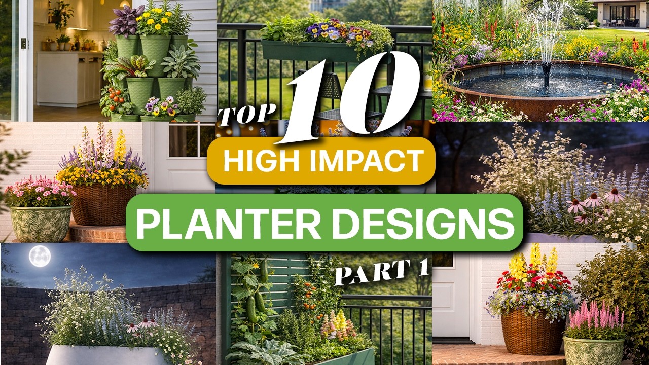 Top 10 High Impact Planter Designs - Resilient Container Ideas Part 1
