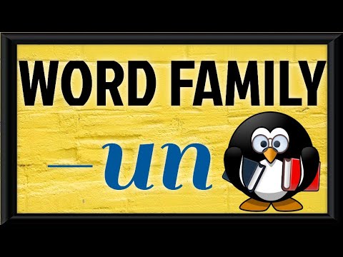 Word family "un" for kids| Sentences with words ending with un| Phonics for kids| Kids Learning