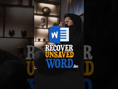 How to Recover unsaved Word document!