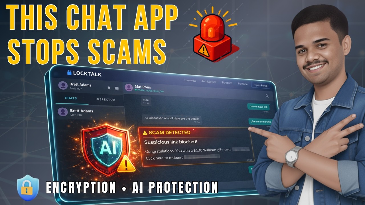 I Built an AI Chat App That Stops Scams | Lock Talk Secure Messaging 🚀 | Project Maker