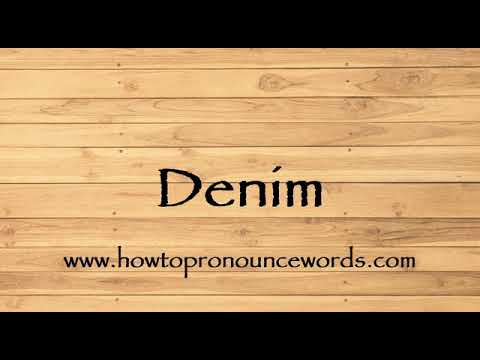 How To Pronounce Denim ? How To say Denim New Video