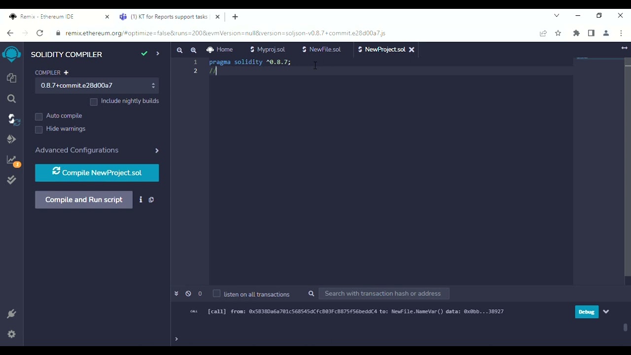 Writing and deploying 