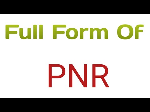 Full Form Of PNR