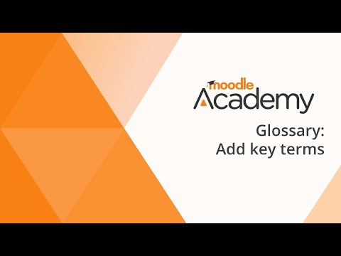 Glossary in Moodle