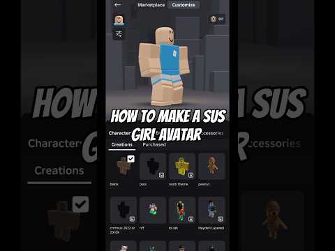 How to Make a Sus Girl Avatar in ROBLOX